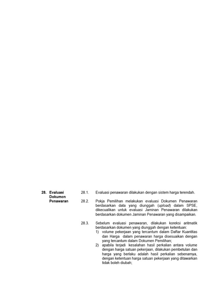 2 C) IKP Pasal 28 Eval. PNWR & 29 Eval. Kual & 30 Pembuktian Kual - 31 Klar Teknis Nego Harga | PDF