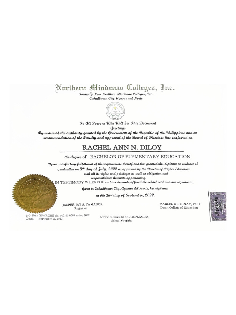 Diploma | PDF