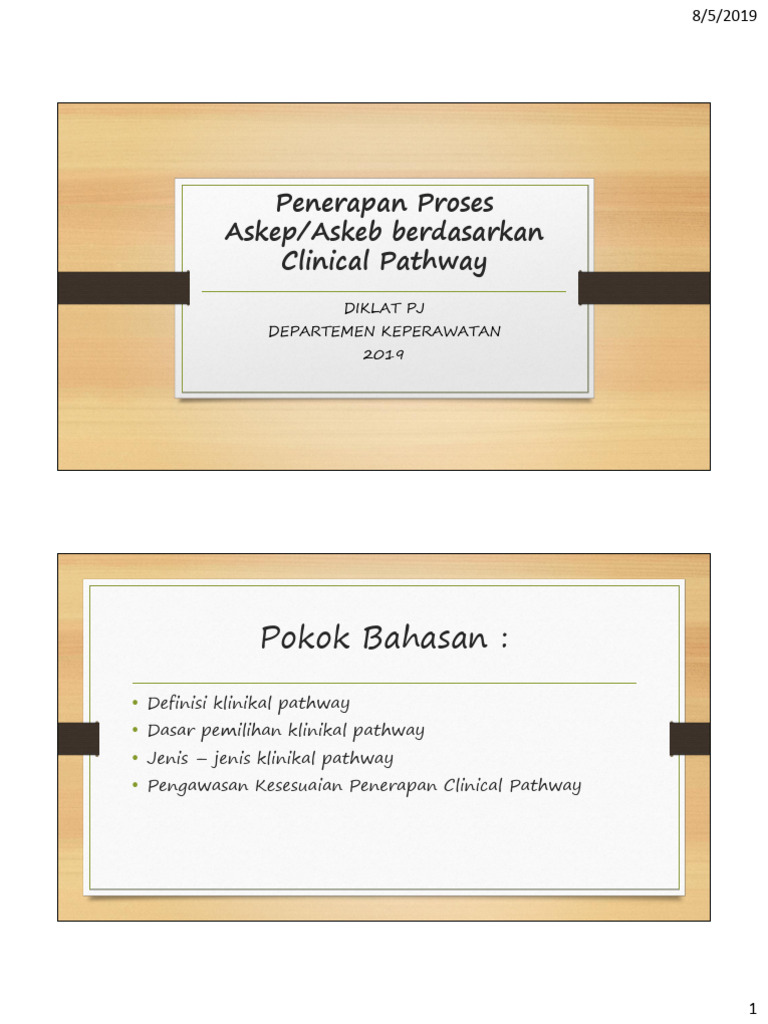 Penerapan Clinical Pathway PDF | PDF
