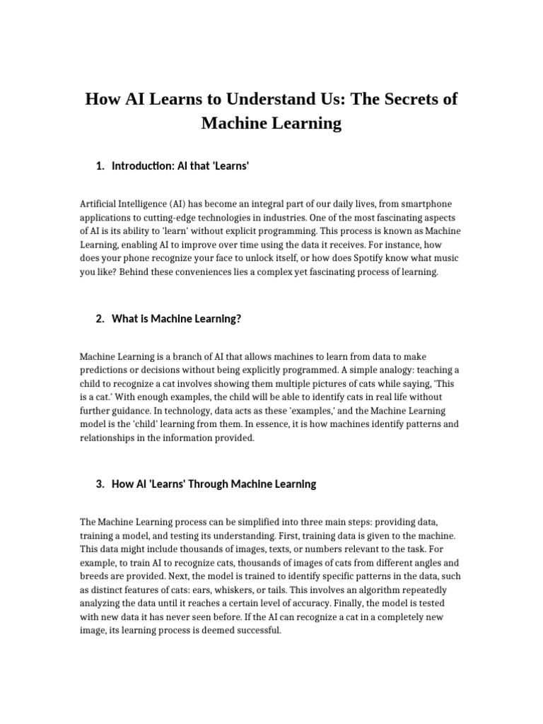 AI Learning Points English | PDF | Artificial Intelligence ...