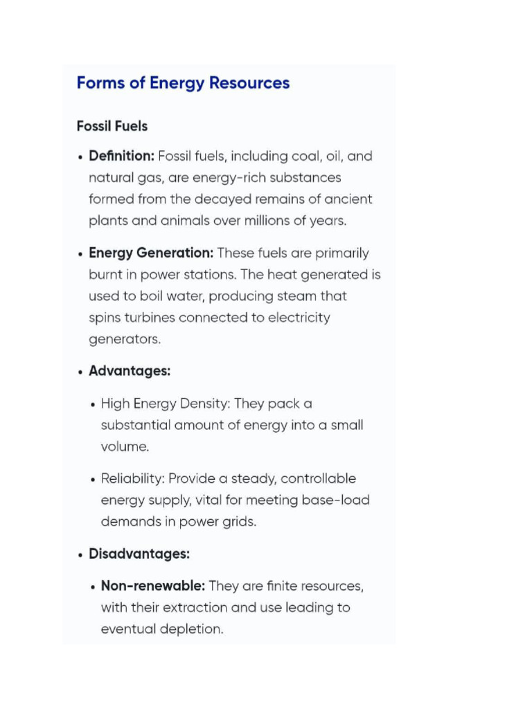 Energy Resources | PDF