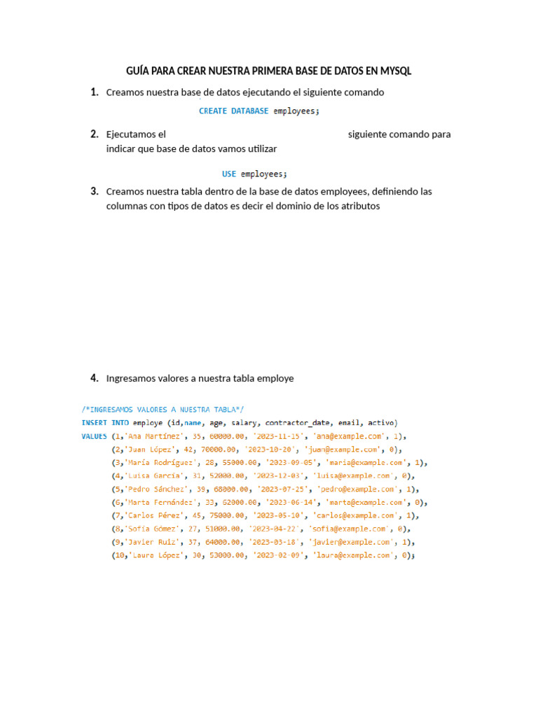 Introduccion SQL | PDF