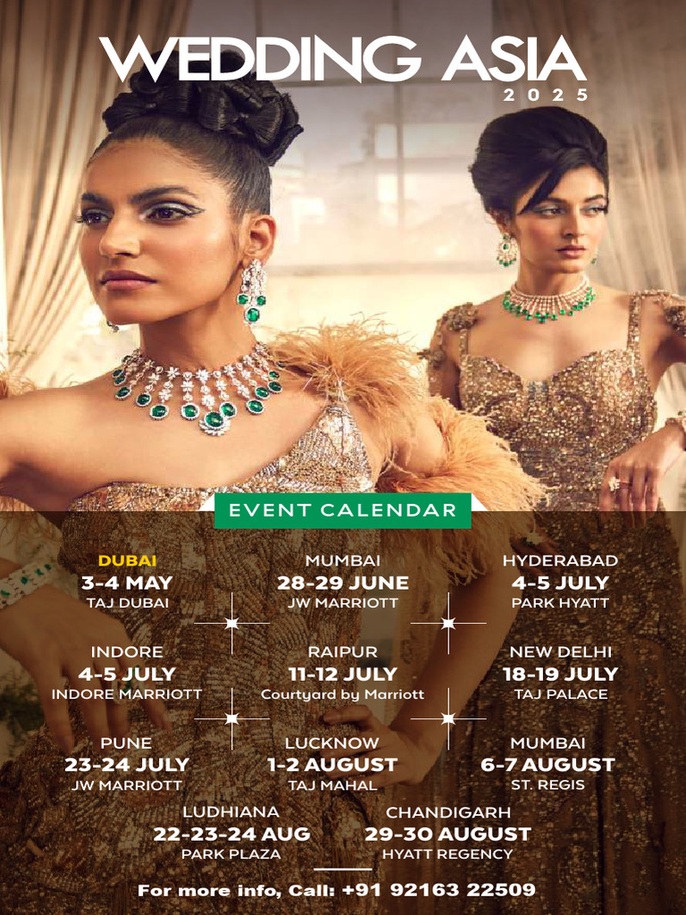 Wedding Asia Events Calendar 2025 | PDF