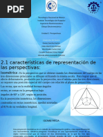 Proyección Dimétrica | PDF | Perspectiva (Gráfica) | Geometría