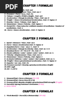 Class 9 Physics Formulas | PDF