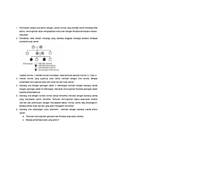 Soal Pewarisan Sifat IPA Kelas IX | PDF