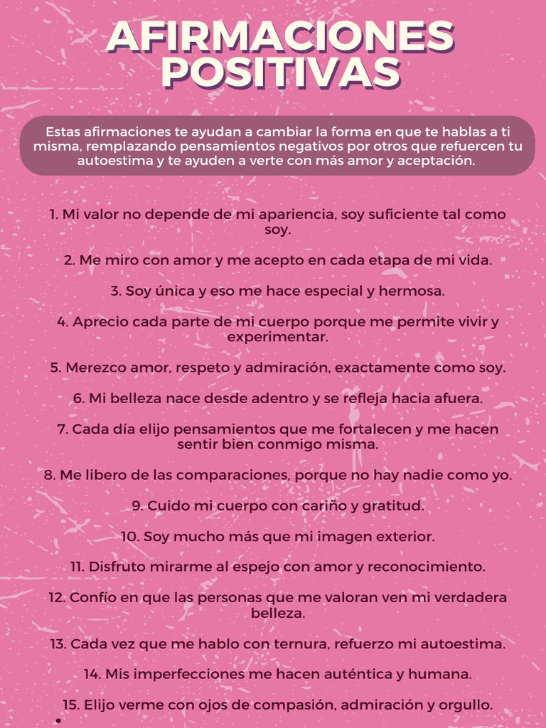 Afirmaciones Positivas | PDF