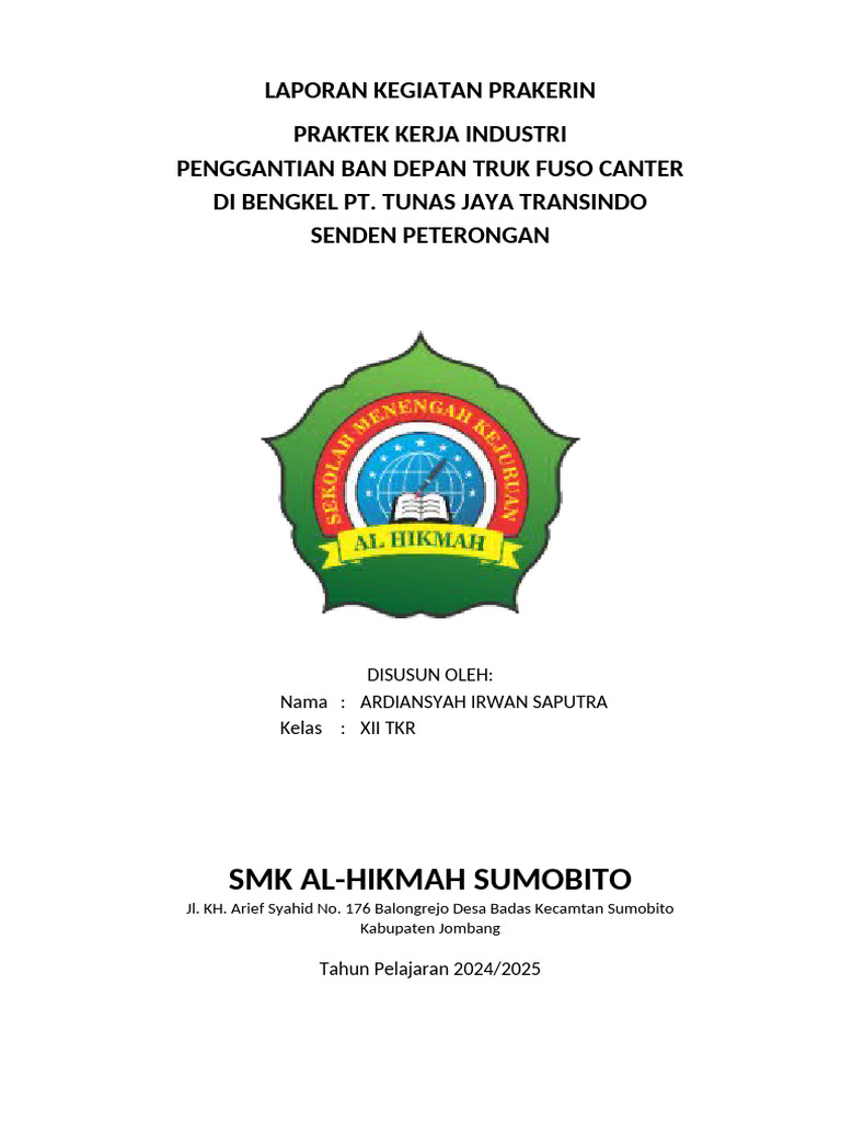 Laporan Prakerin Ardi | PDF