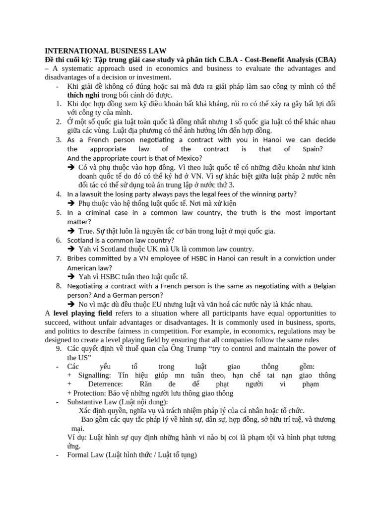 International Business Law | PDF