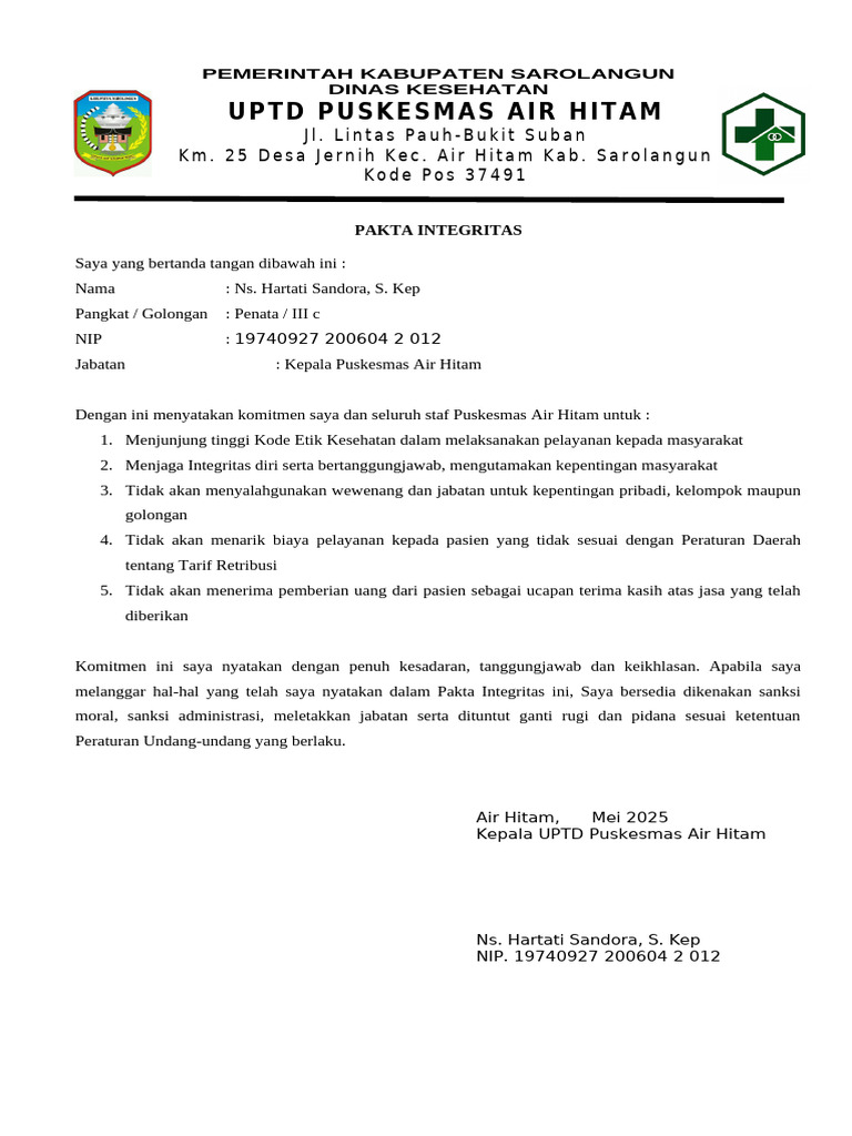 Larangan Suap Dan Gratifikasi PKM Air Hitam | PDF