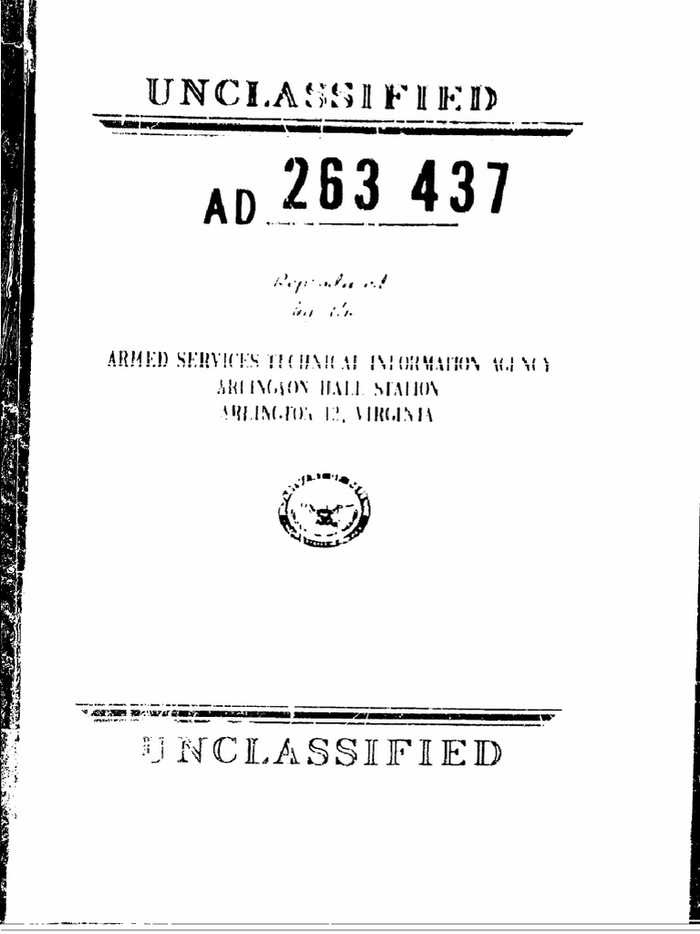 ^^^DTIC_AD0263437 Investigation of the Susceptibility of an ...