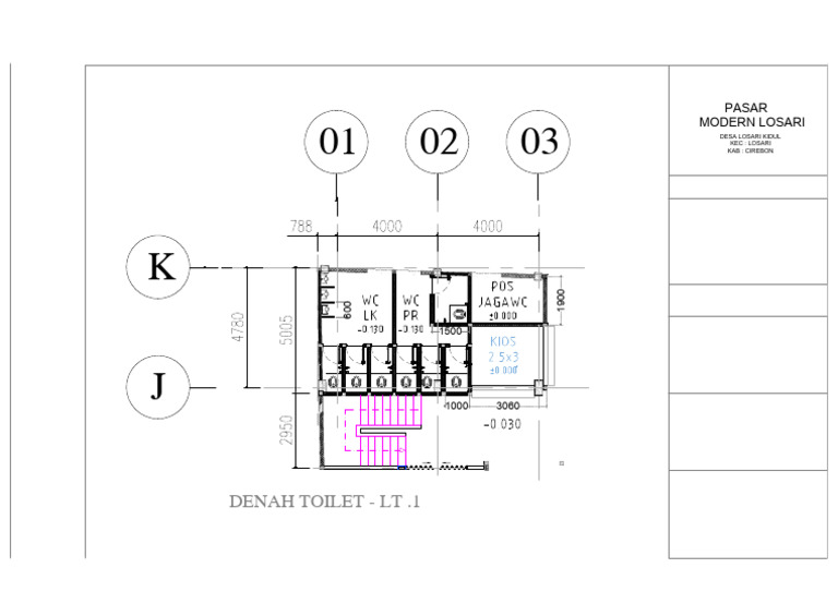 Denah Toilet Lt.1 | PDF