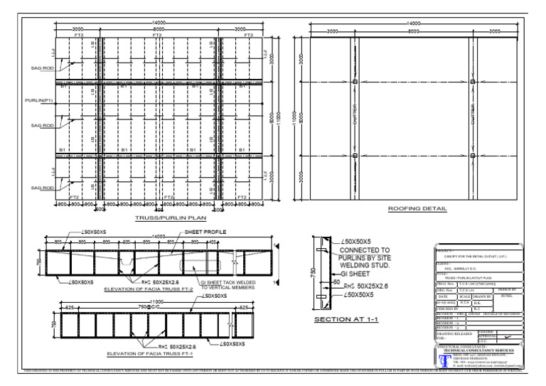 Truss & Purlin Layout Plan | PDF