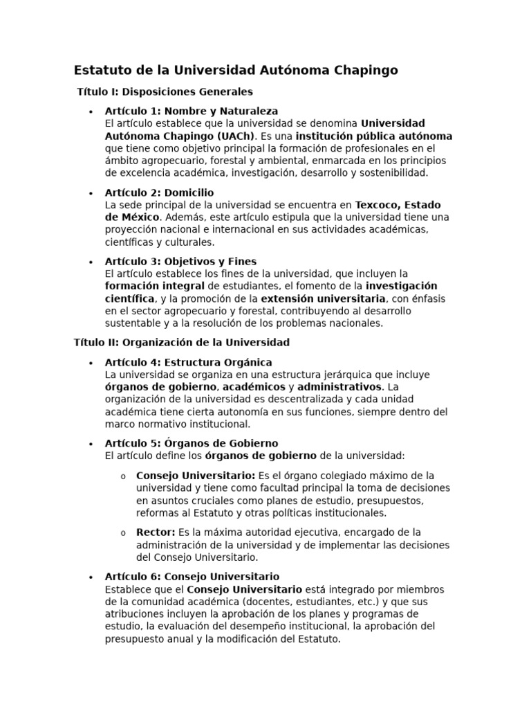 Estatuto | PDF | Universidad | Evaluación
