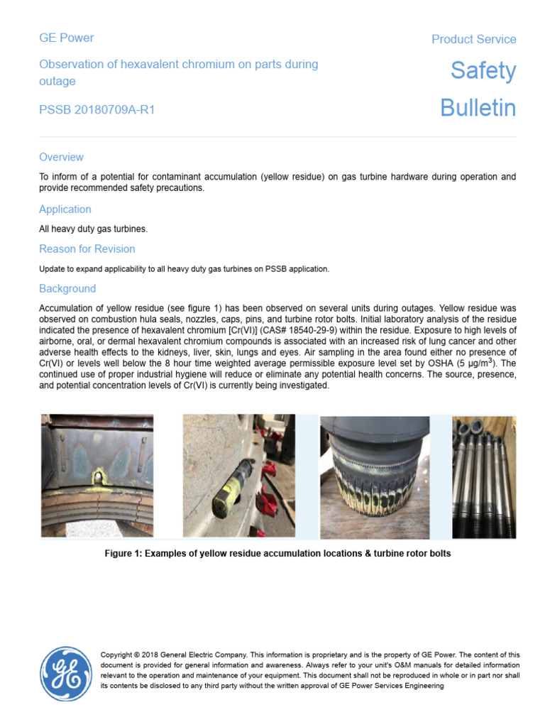 Hexavalent Chromium Safety Advisory | PDF | Chromium | Safety