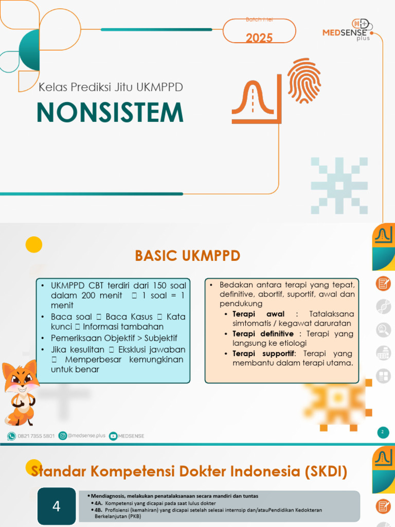 [Materi] Kelas Persiapan jitu UKMPPD Nonsistem | PDF