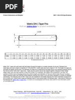 Metric DIN 7 Spec | PDF | Steel | Screw