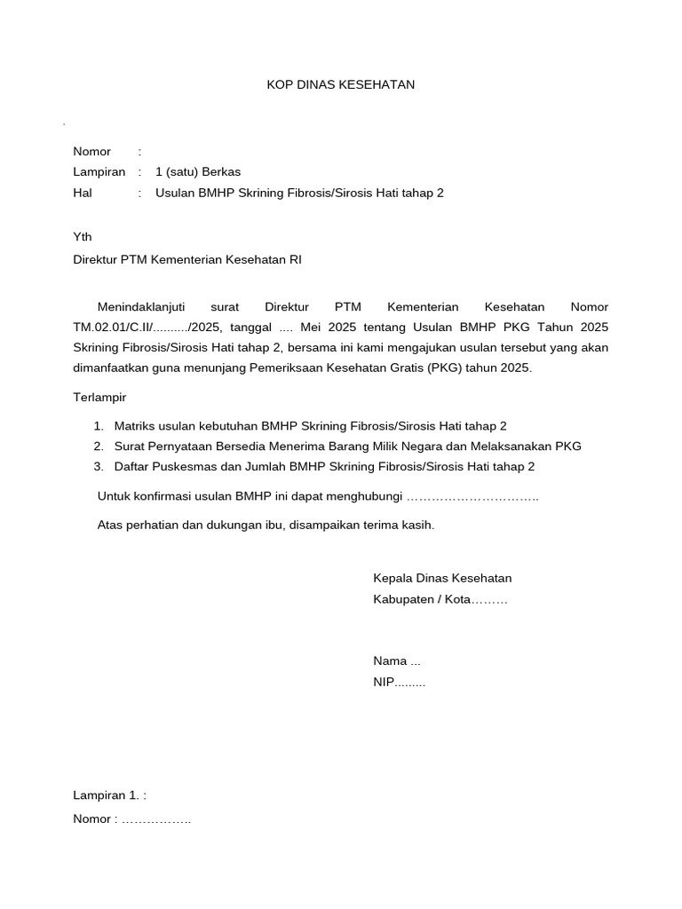 Contoh Surat Usulan | PDF