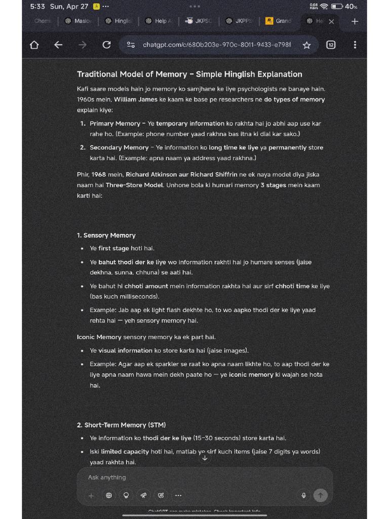 Memory Reading... | PDF