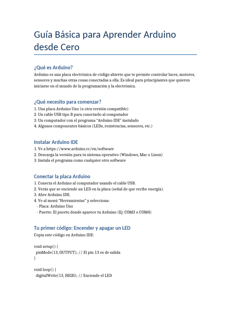 Guia_Arduino_para_Principiantes | PDF | Arduino | Informática