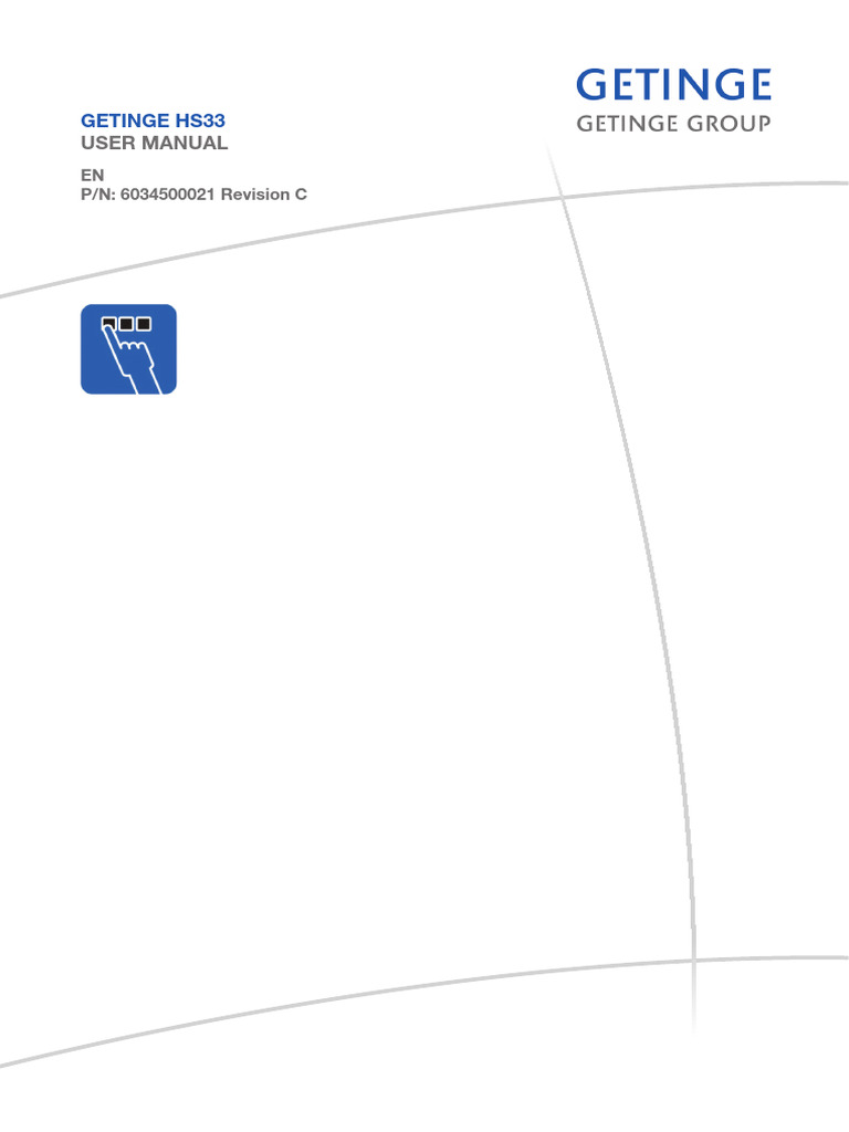 Getinge HS33 User Manual Guide | PDF | Menu (Computing) | Verification ...