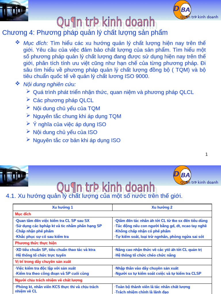 Quản trị chất lượng QTKD - B2 K63 | PDF