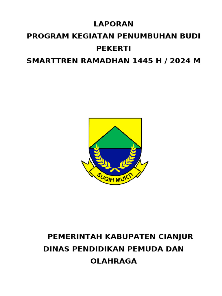 Program Kegiatan Smarttren Ramadhan 2024 | PDF