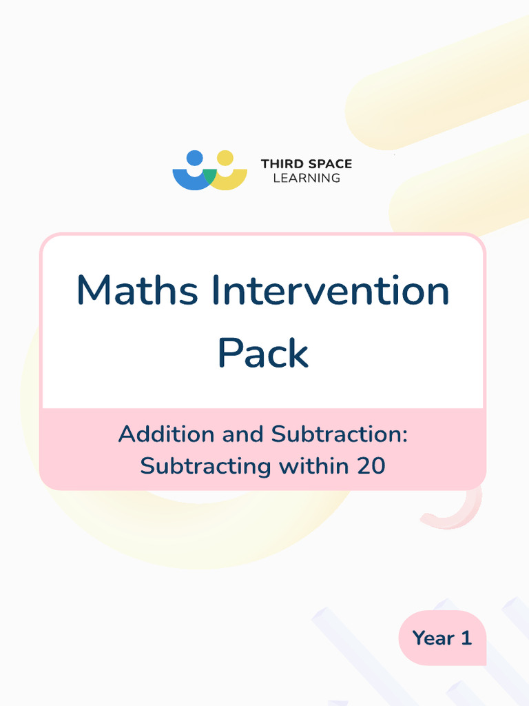 Y1 Subtracting within 20 | PDF | Subtraction | Mathematics
