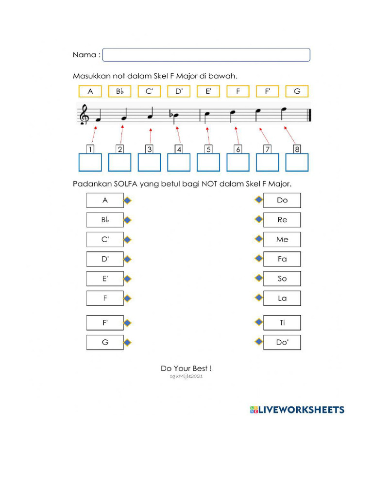 Worksheet 1005817 | PDF