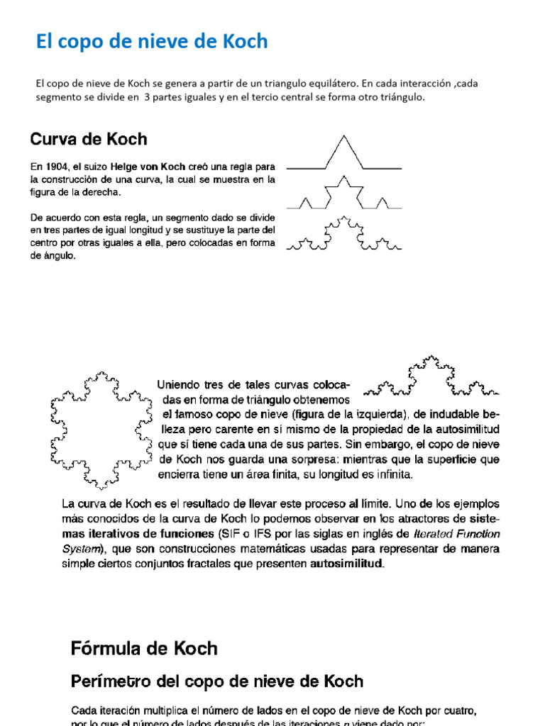 El Copo de Nieve de Koch | PDF