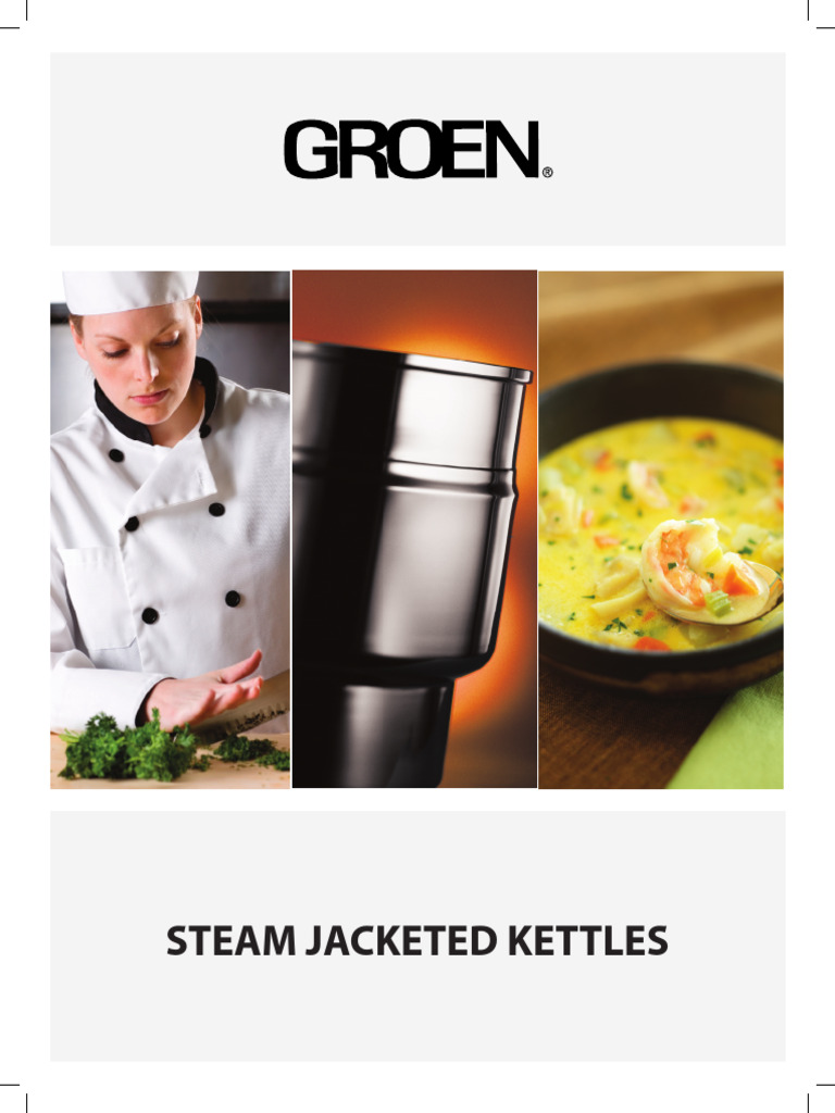 Groen Steam Jacketed Kettles | PDF | Cookware And Bakeware | Pasta