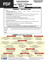 Class 10 Pwnsat Exam Question Paper | PDF | Optics | Refractive Index