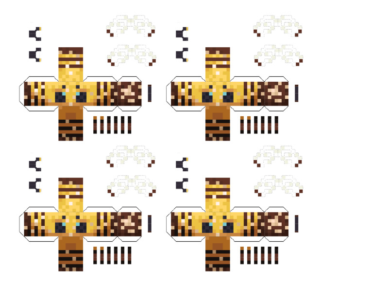 PAPERCRAFT - Abejas Minecraft - Luces | PDF