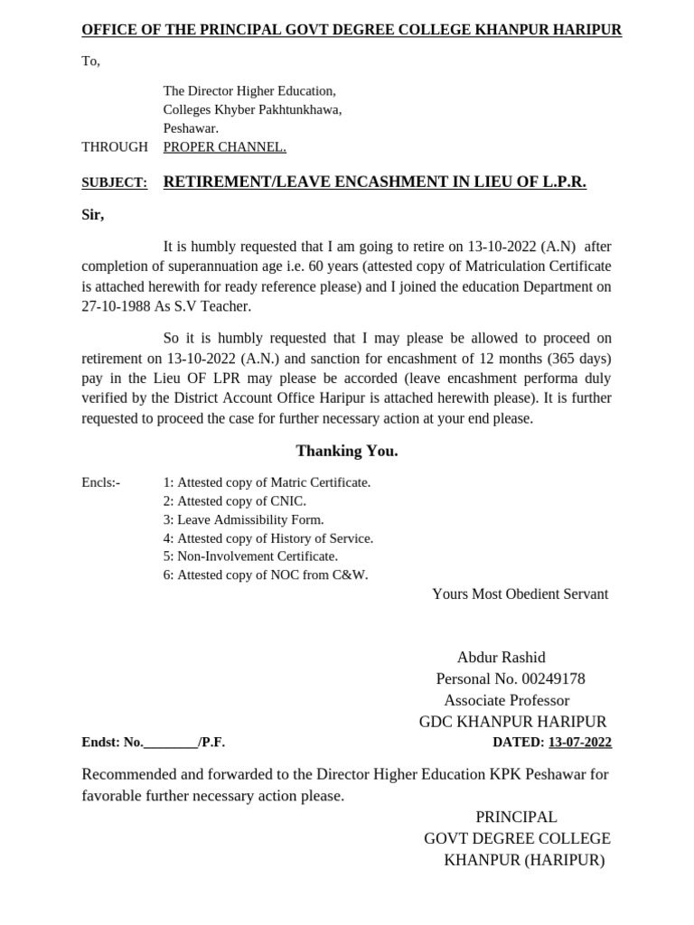 Abdur Rasheed Application 2024 | PDF