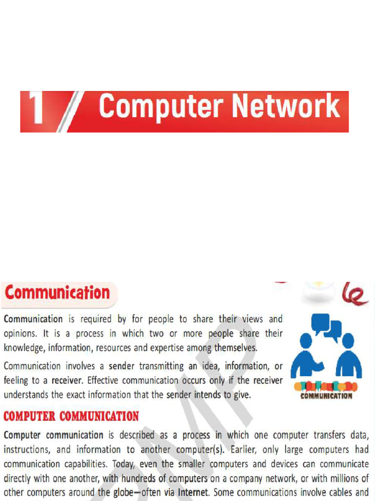 Class 8th Computer Network | PDF