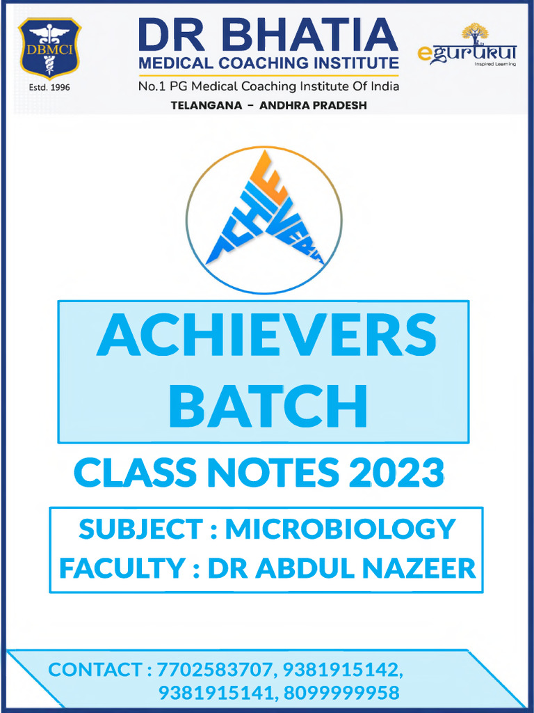 2023 Achievers Notes Micro-1 | PDF