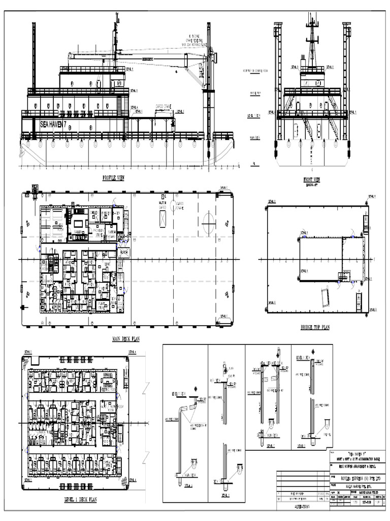 SH7-P109 Deck Scupper Arrangement & Detail | PDF