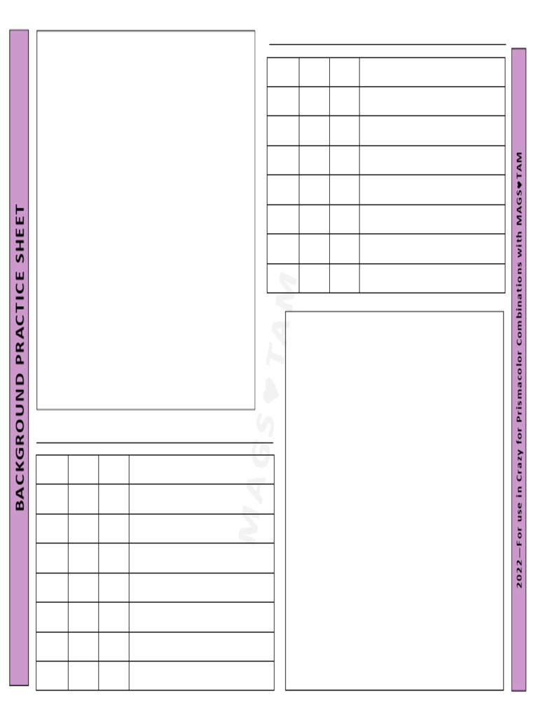 Background Practice Sheet MT | PDF