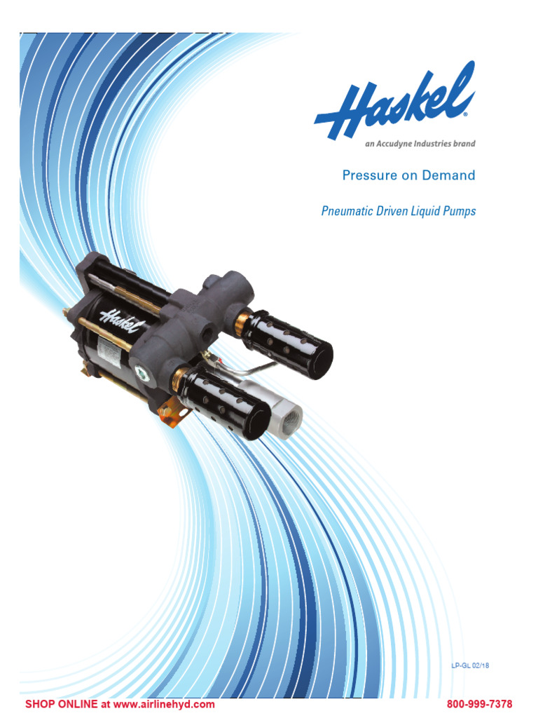 Haskel Liquid Pumps Booklet 2 2018 | PDF | Valve | Horsepower