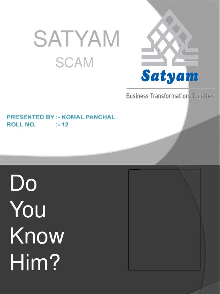On Satyam Scam | PDF | Companies | Economies