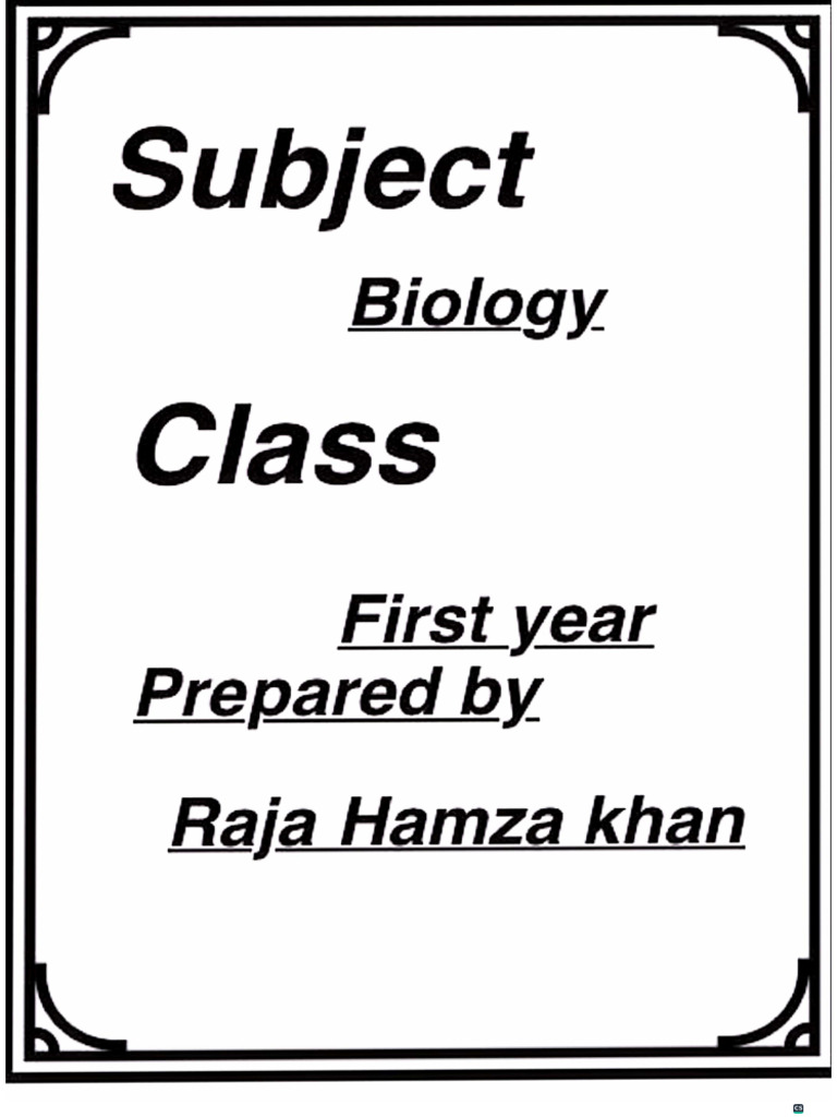 1st Year Biology Most Important Short Questions 2 | PDF