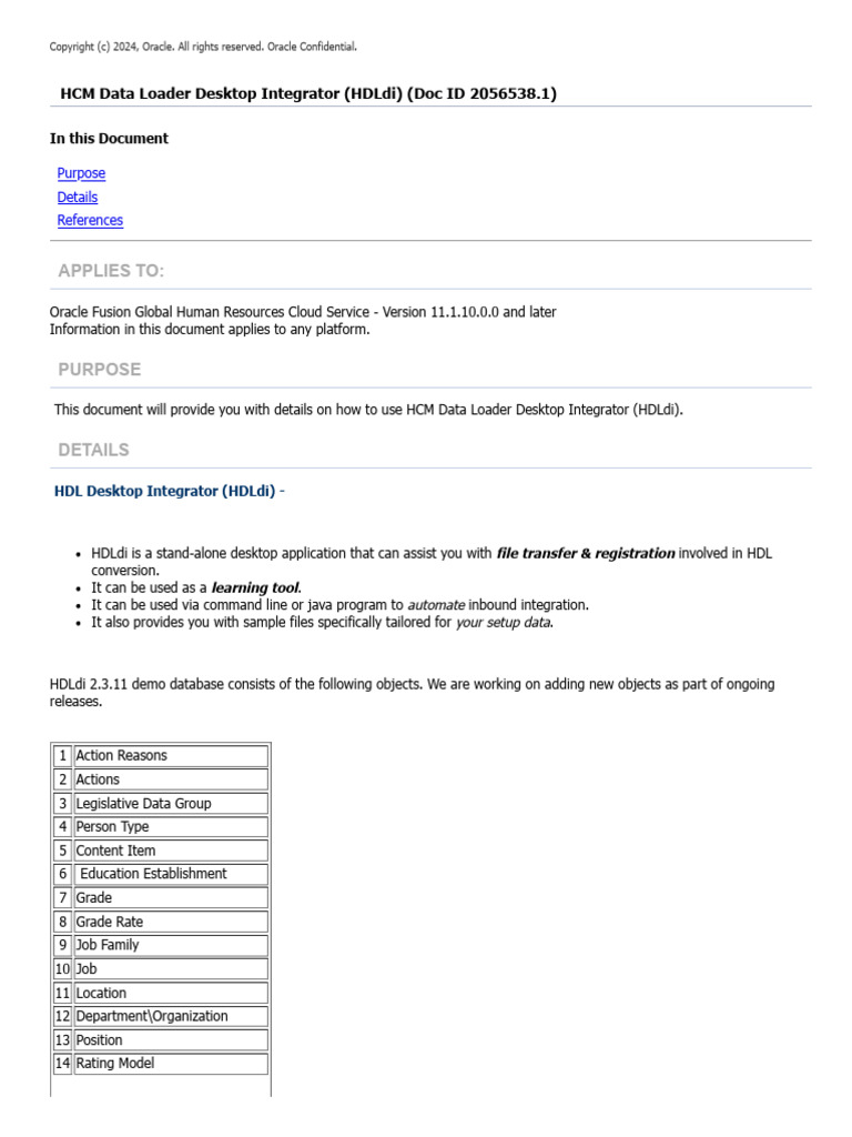 HCM Data Loader Desktop Integrator Guide | PDF | Oracle Corporation ...