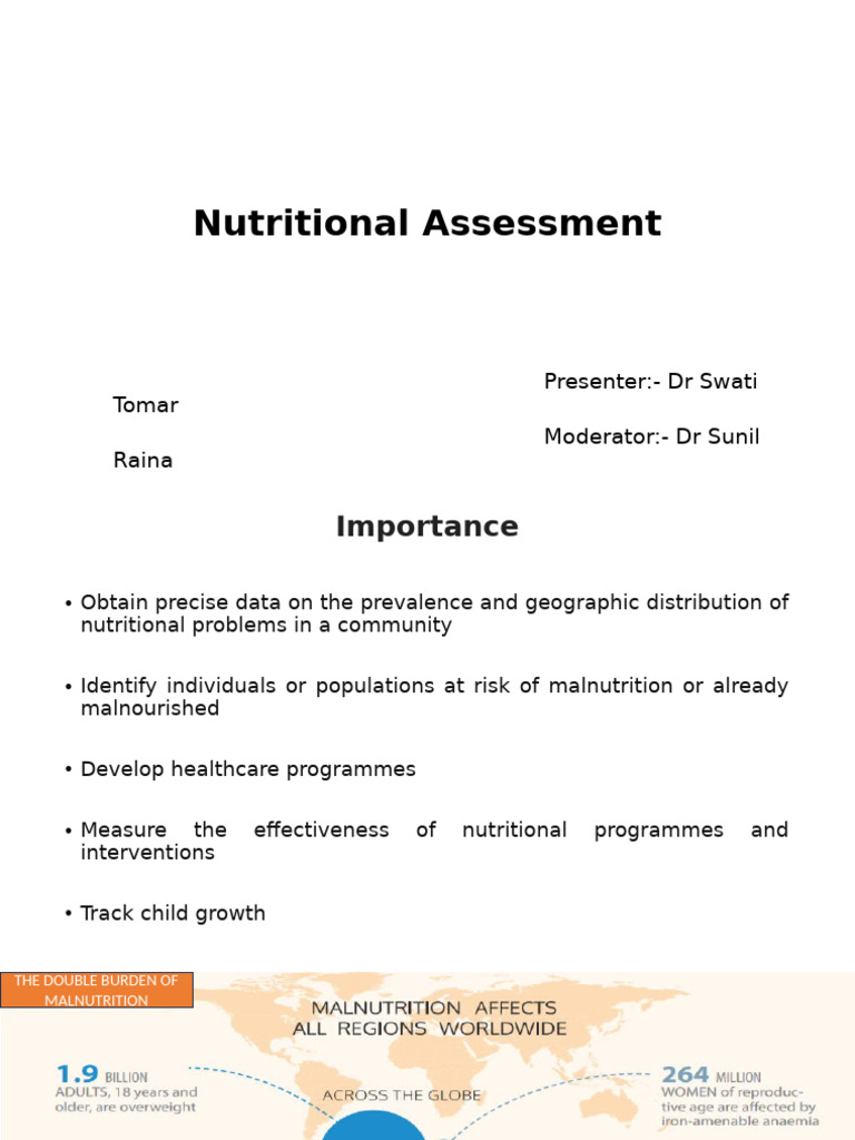 Nutritional Assessment Techniques Explained | PDF | Malnutrition ...