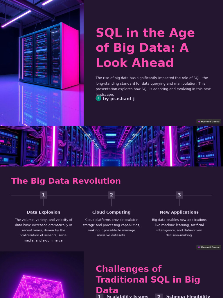 SQL in The Age of Big Data A Look Ahead | PDF | Big Data | No Sql