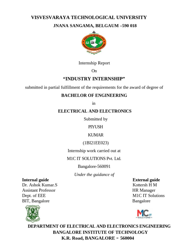 Final Internship Report | PDF | Mean Squared Error | Engineering