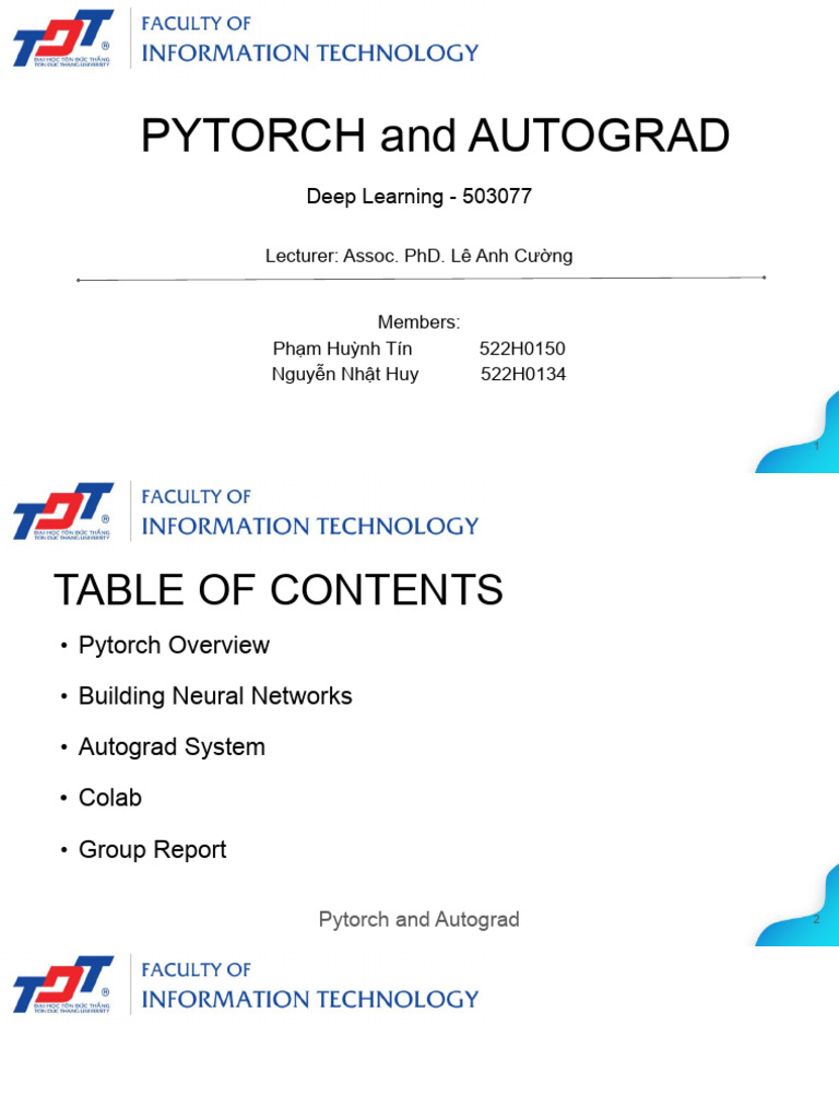 DeepLearning Pytorch 522H0134 NguyenNhatHuy 522H0150 PhamHuynhTin | PDF | Gradient | Applied ...