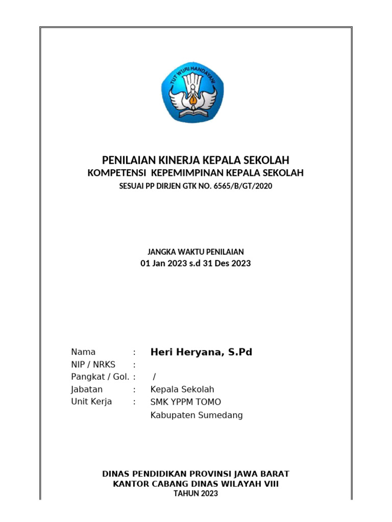 Instrumen Pkks 2023 Smk Yppm Tomo | PDF