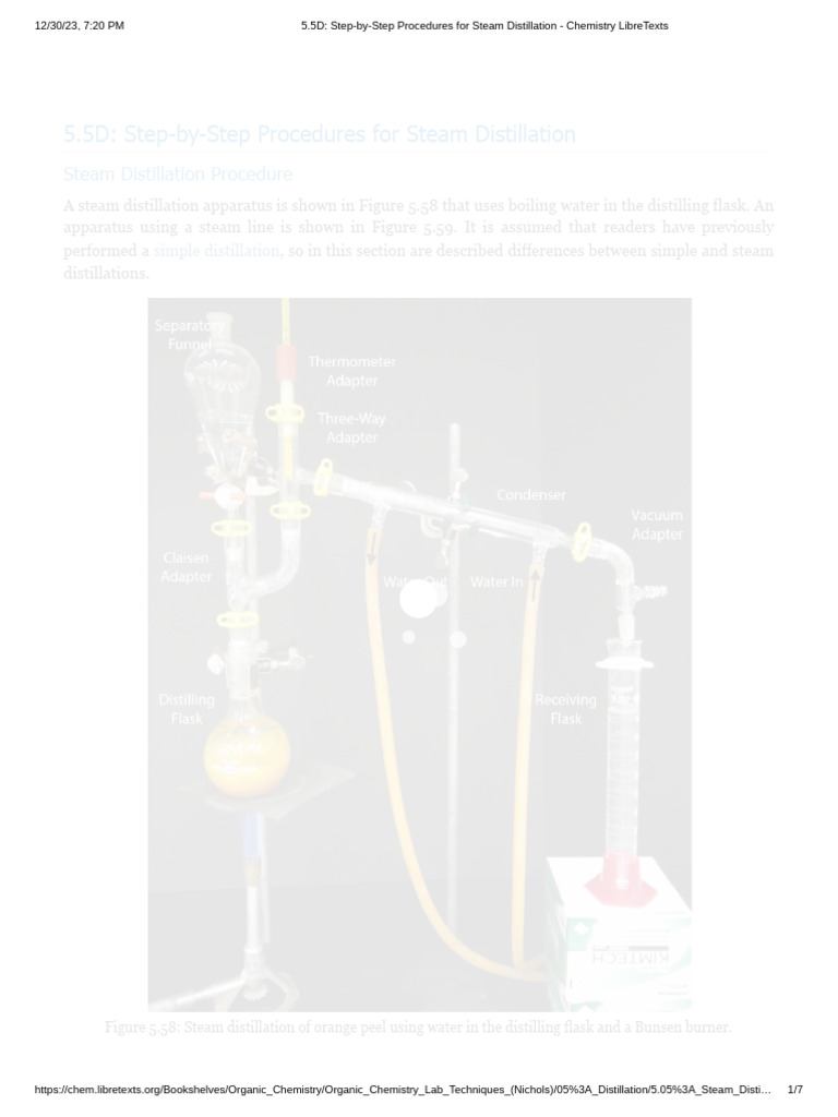 5.5D_ Step-by-Step Procedures for Steam Distillation - Chemistry ...