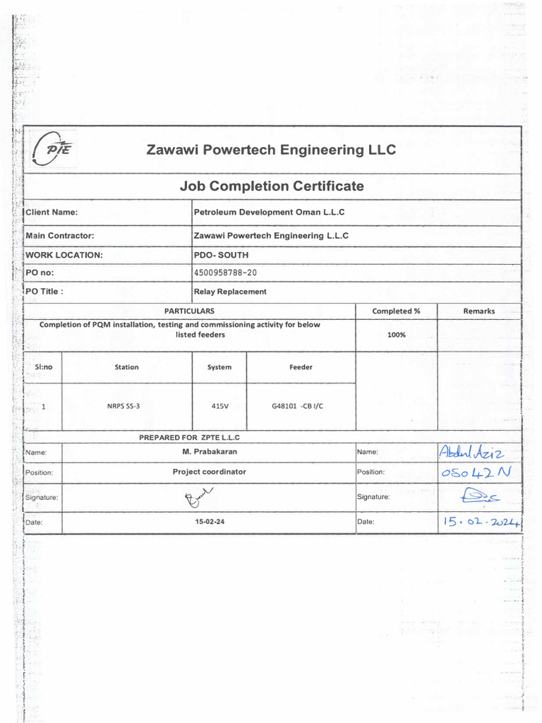 Miss 4 Feeder Station NRPS SS-3 JCC | PDF