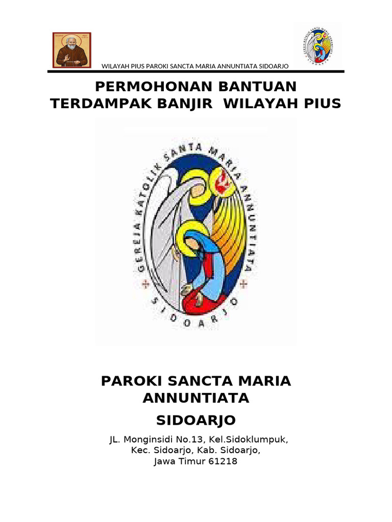 Permohonan Bantuan Terdampak Banjir Wilayah Pius | PDF